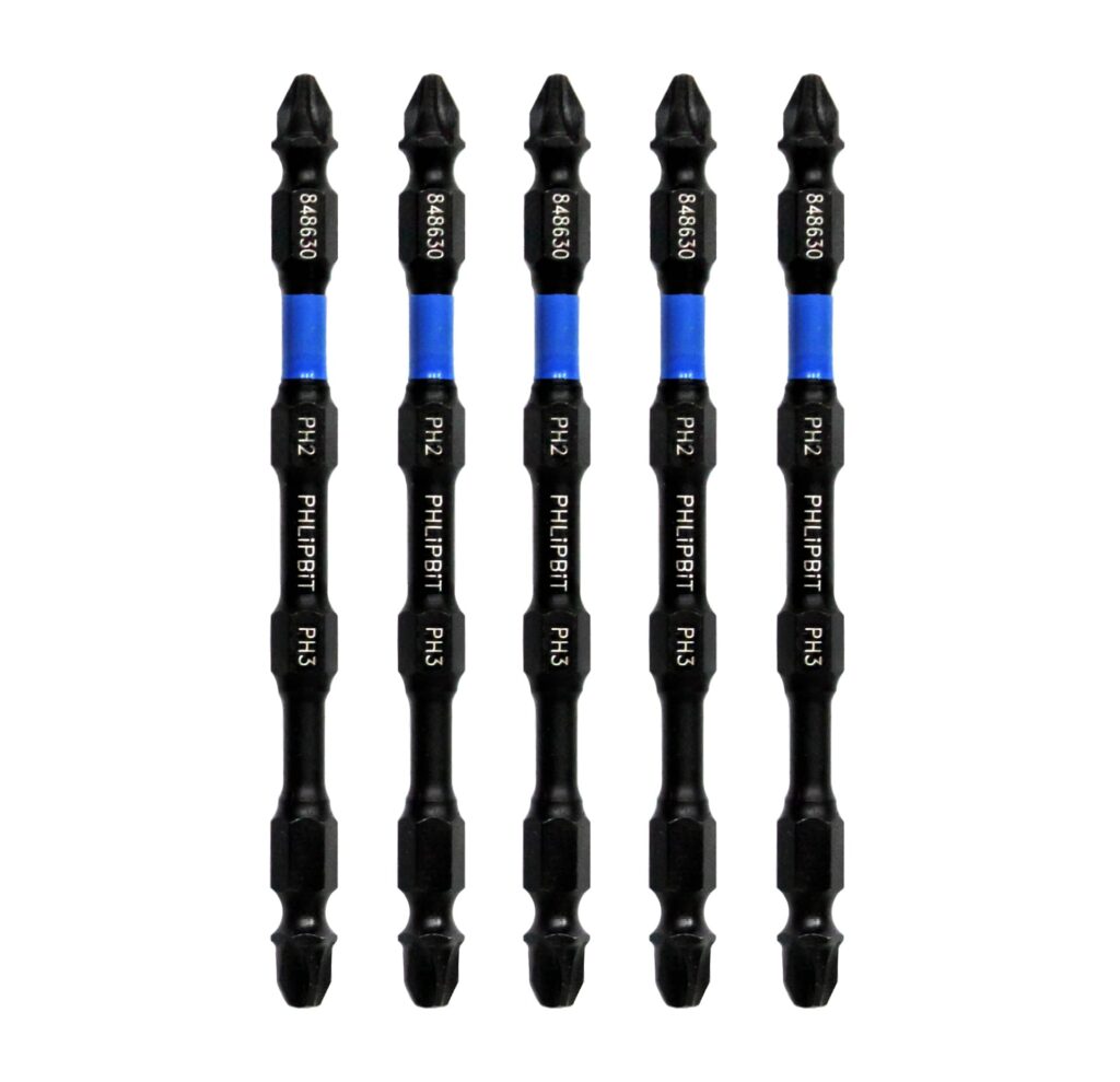 PH2+PH3 BLUE/BARE 4″ 5pk. - TurnX Tools | PHLiPBiT - Double Ended ...