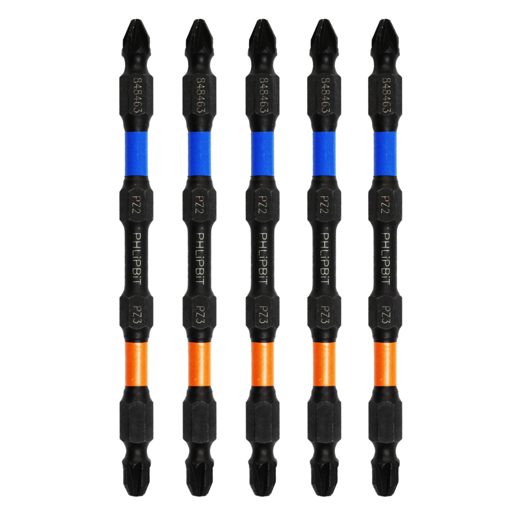 PHLiPBiT TQRx T20/T27 Star/Torx® 4" Double Ended Impact Bit (5/pk ...